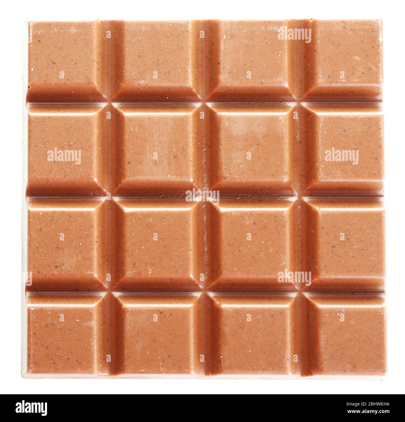 Milk chocolate bar isolated on white Stock Photo - Alamy