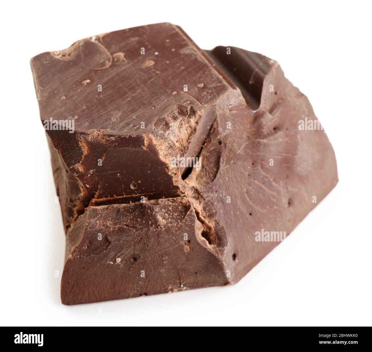 Black chocolate bar isolated on white Stock Photo - Alamy
