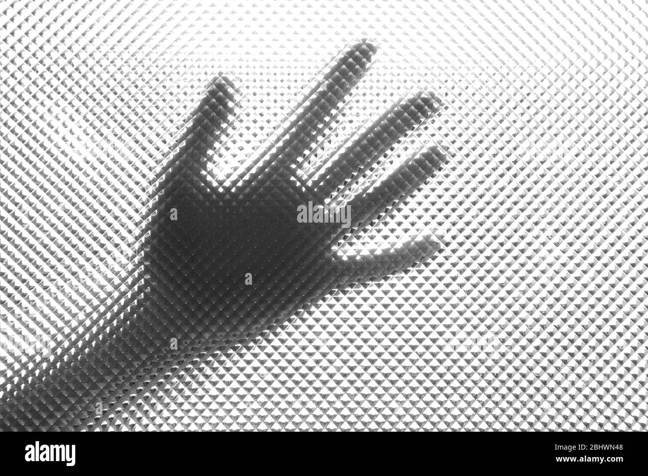 Silhouette of hand, close up Stock Photo - Alamy