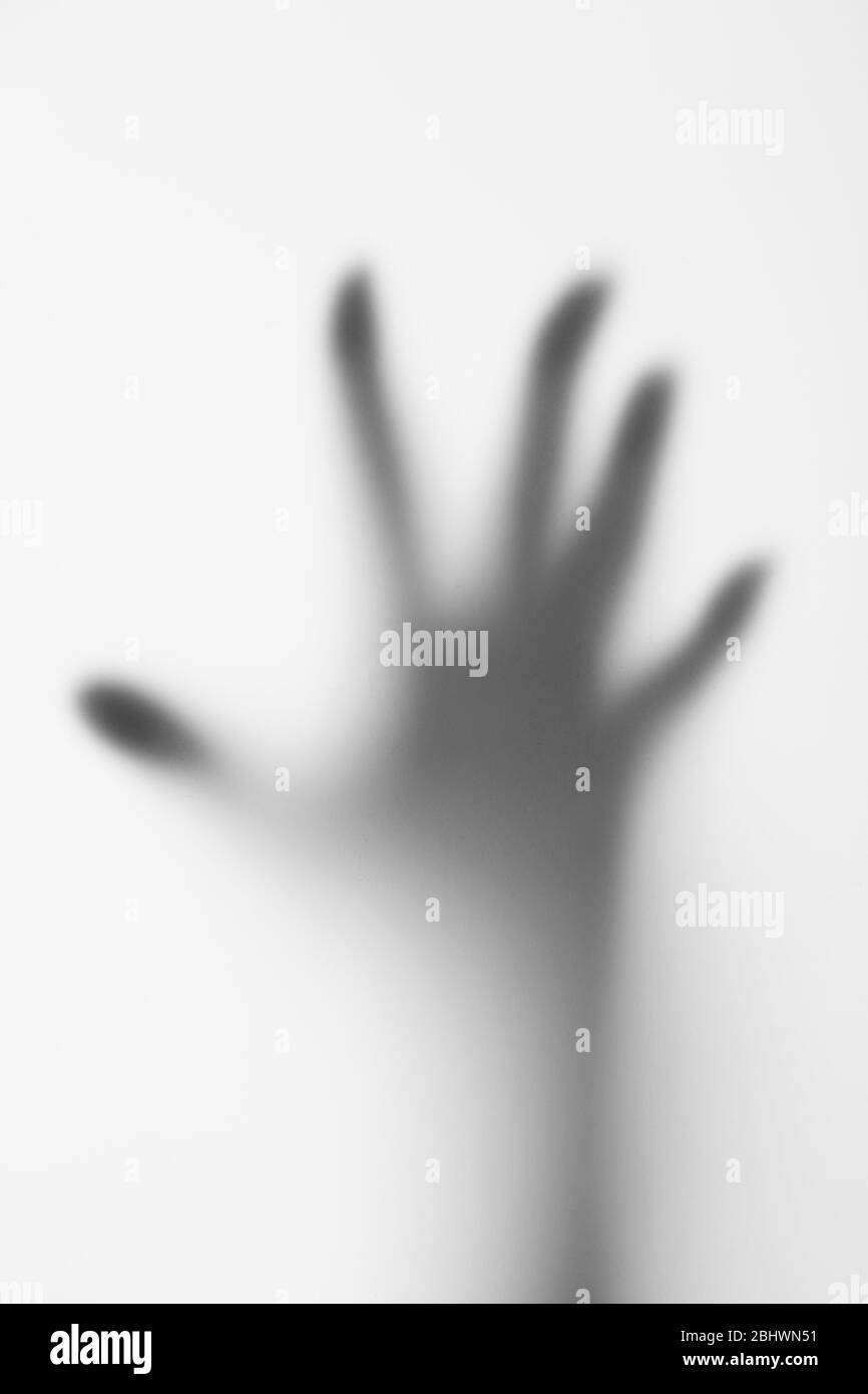 Silhouette of hand, close up Stock Photo - Alamy