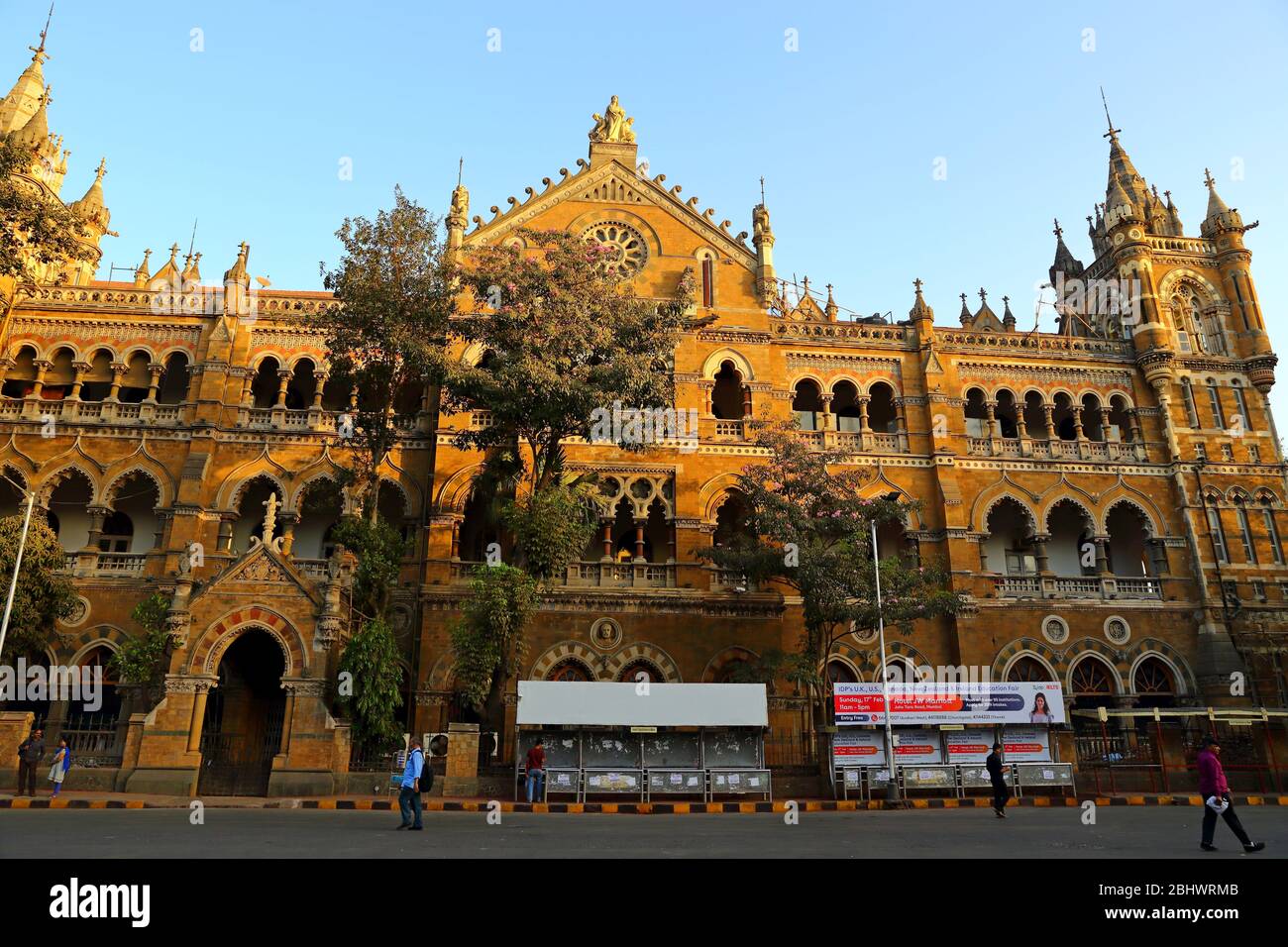 MUMBAI, INDIA - February 7, 2019: Chhatrapati Shivaji Maharaj Terminus ...