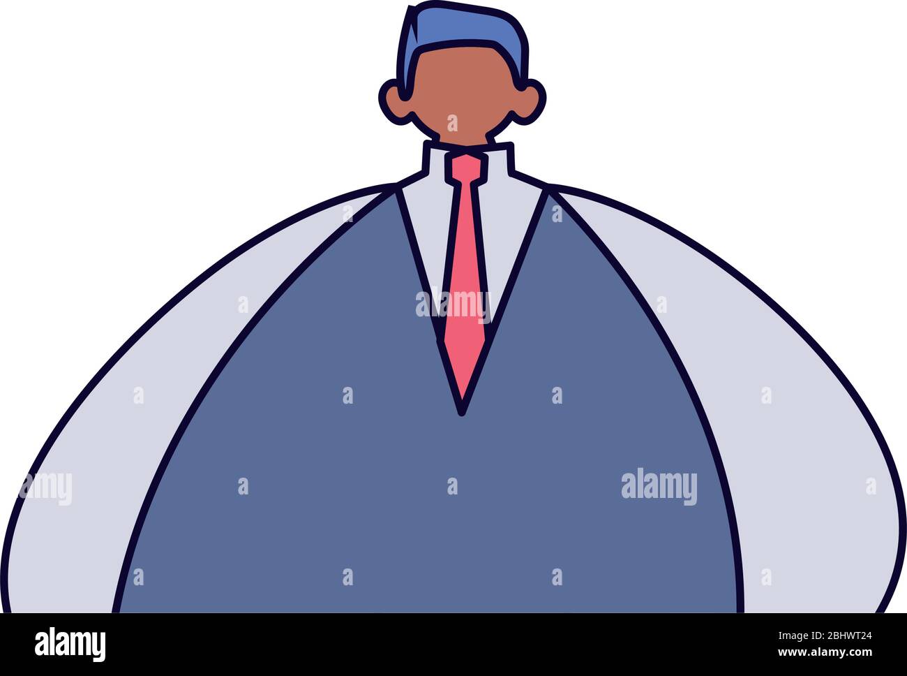 businessman faceless on white background vector illustration design ...