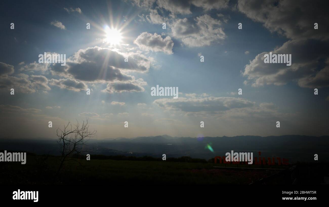 Cloud Shading sunlight beautiful evening sunset Stock Photo - Alamy