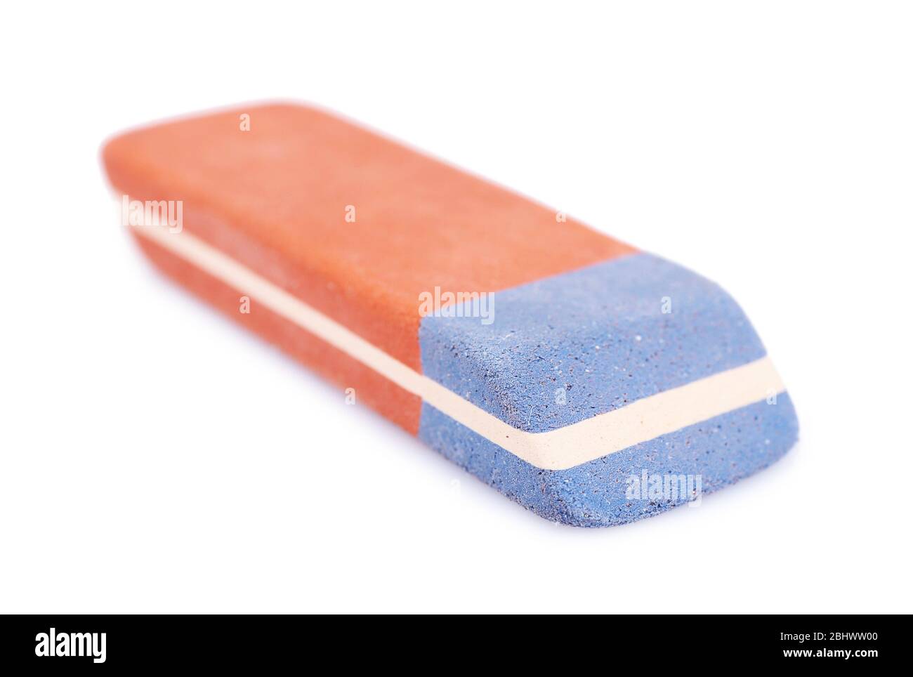 Eraser isolated on white Stock Photo - Alamy