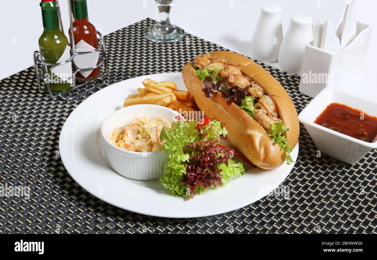 Seafood sandwich hi-res stock photography and images - Alamy