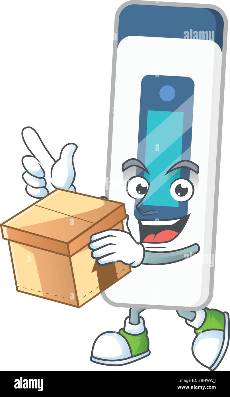 Digital thermometer cartoon design style having gift box Stock Vector ...