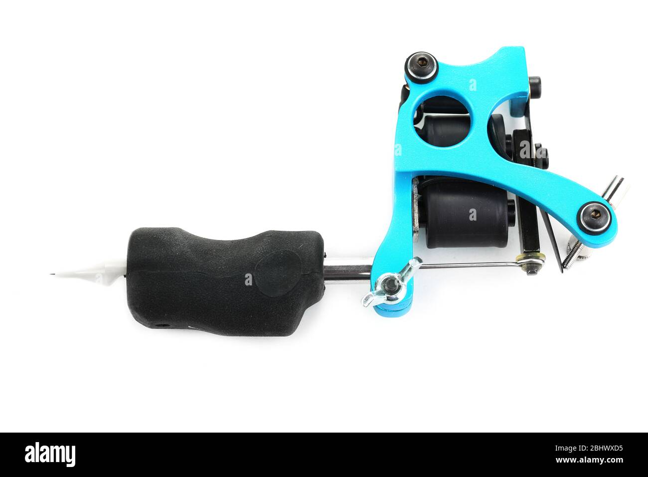 Machine for tattoo, isolated on white Stock Photo - Alamy