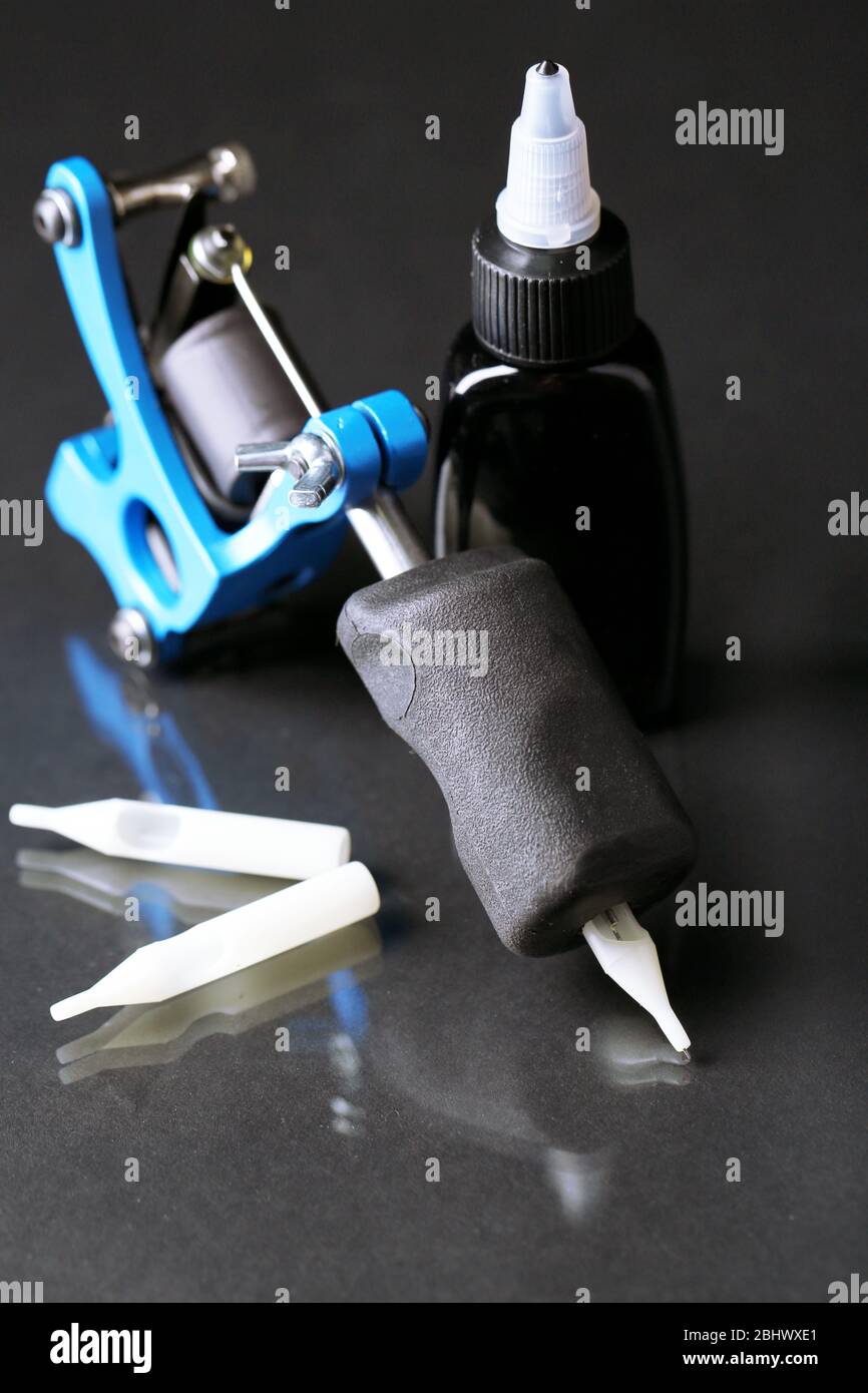 Tattoo machine set hi-res stock photography and images - Alamy