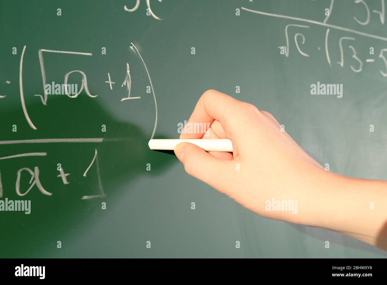 Formulas on hand hi-res stock photography and images - Alamy