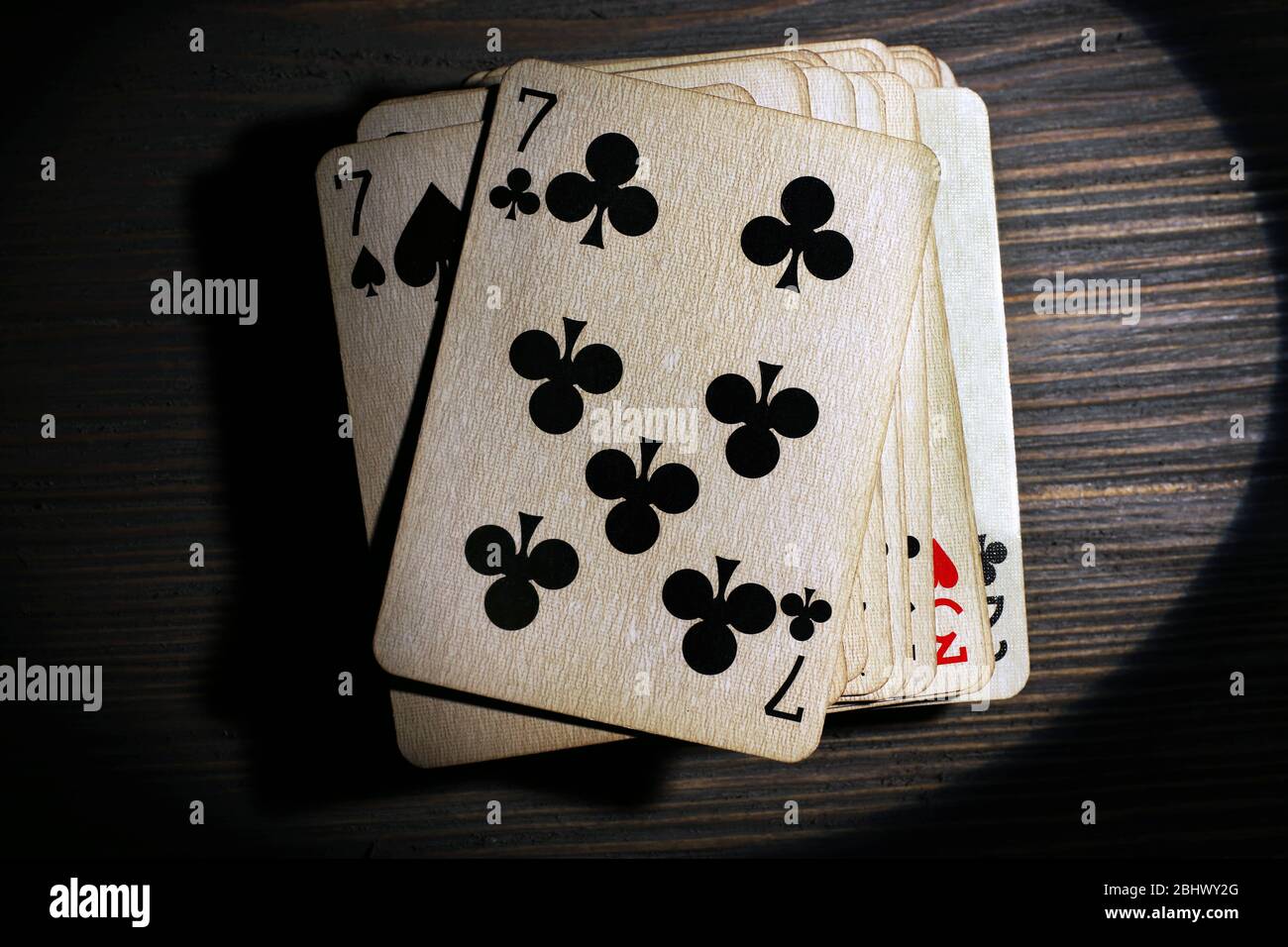 Stack playing cards hi-res stock photography and images - Alamy