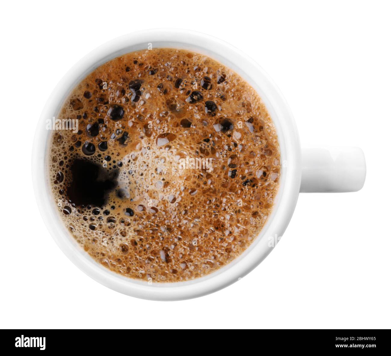 Cup of coffee isolated on white Stock Photo - Alamy