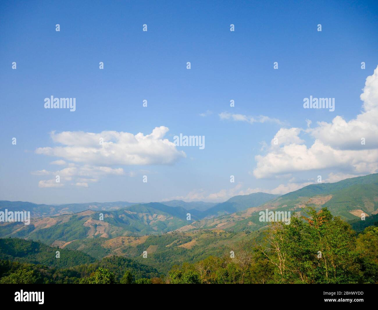 Landscape mountain view name thai : Doi Sakad at PUA,NAN,Thailand ...