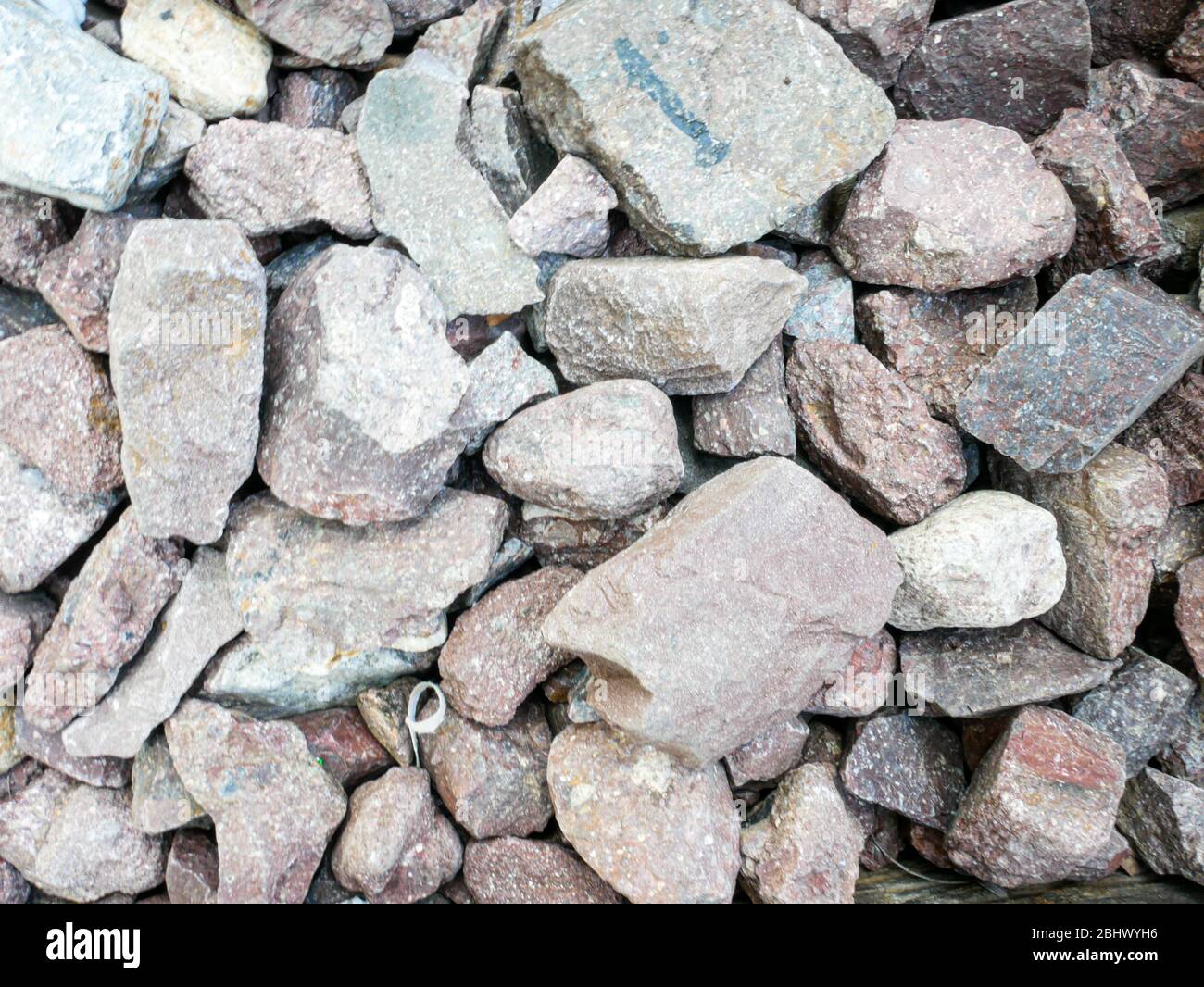 Cliff stone big and small located part of the mountain rock on floor ...