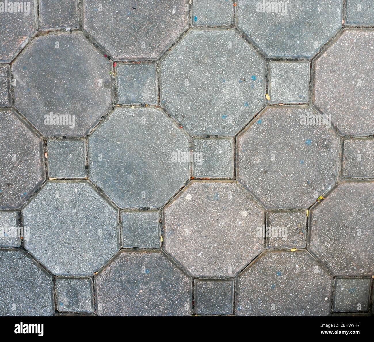 Concrete hexagon Block texture floor.Walkway construction street Stock ...