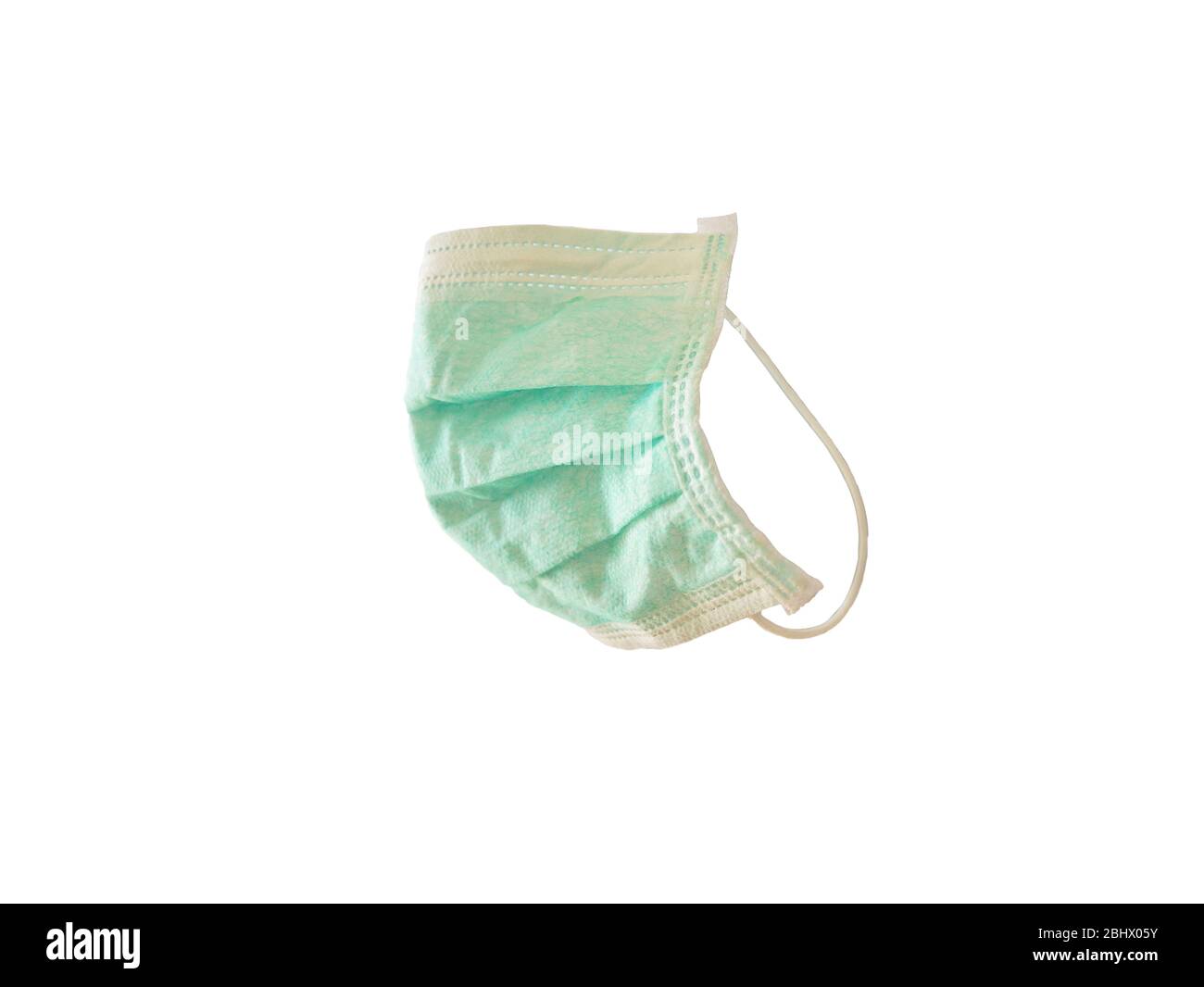 Green Doctor mask.corona virus protection on white background.medical ...