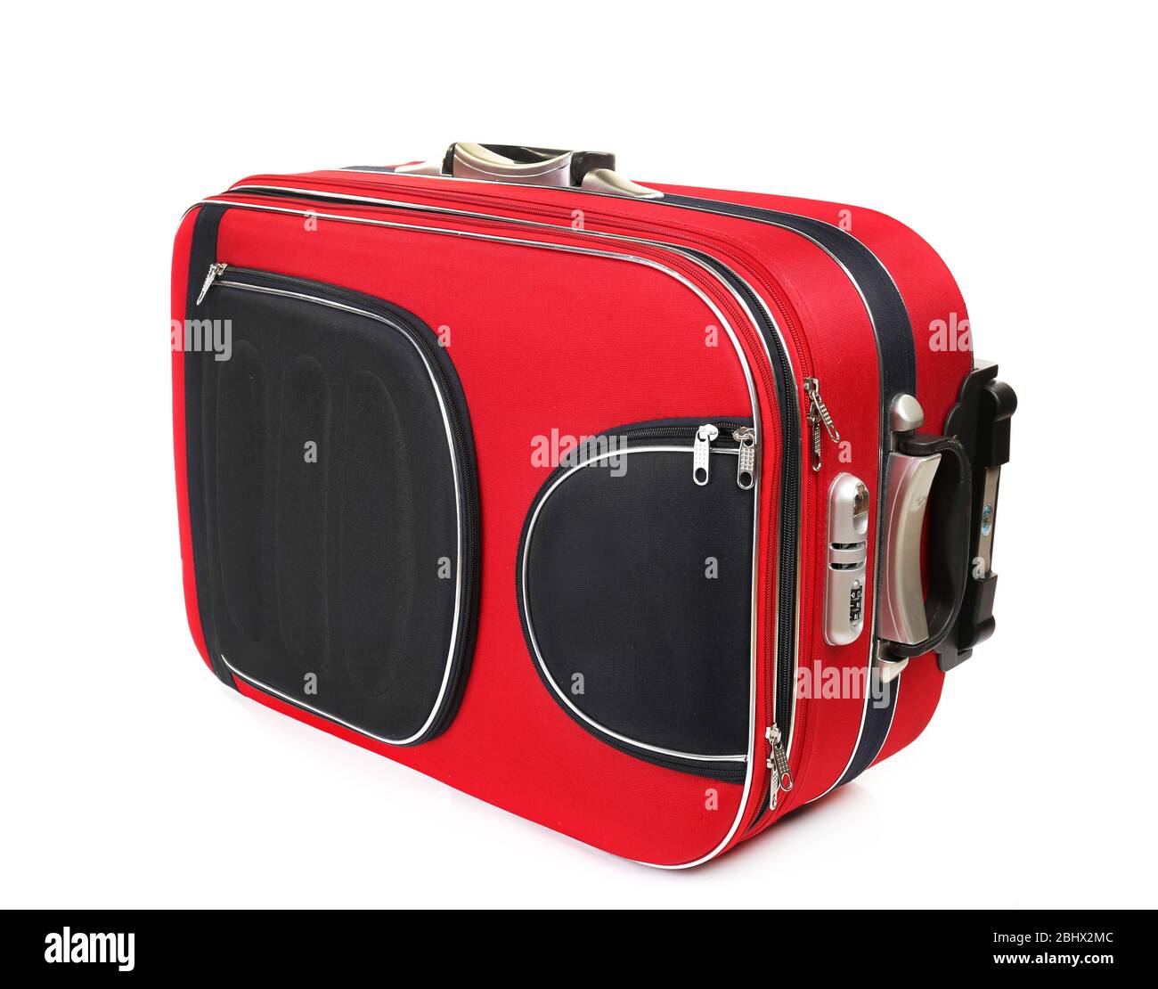 Suitcase isolated on white Stock Photo - Alamy