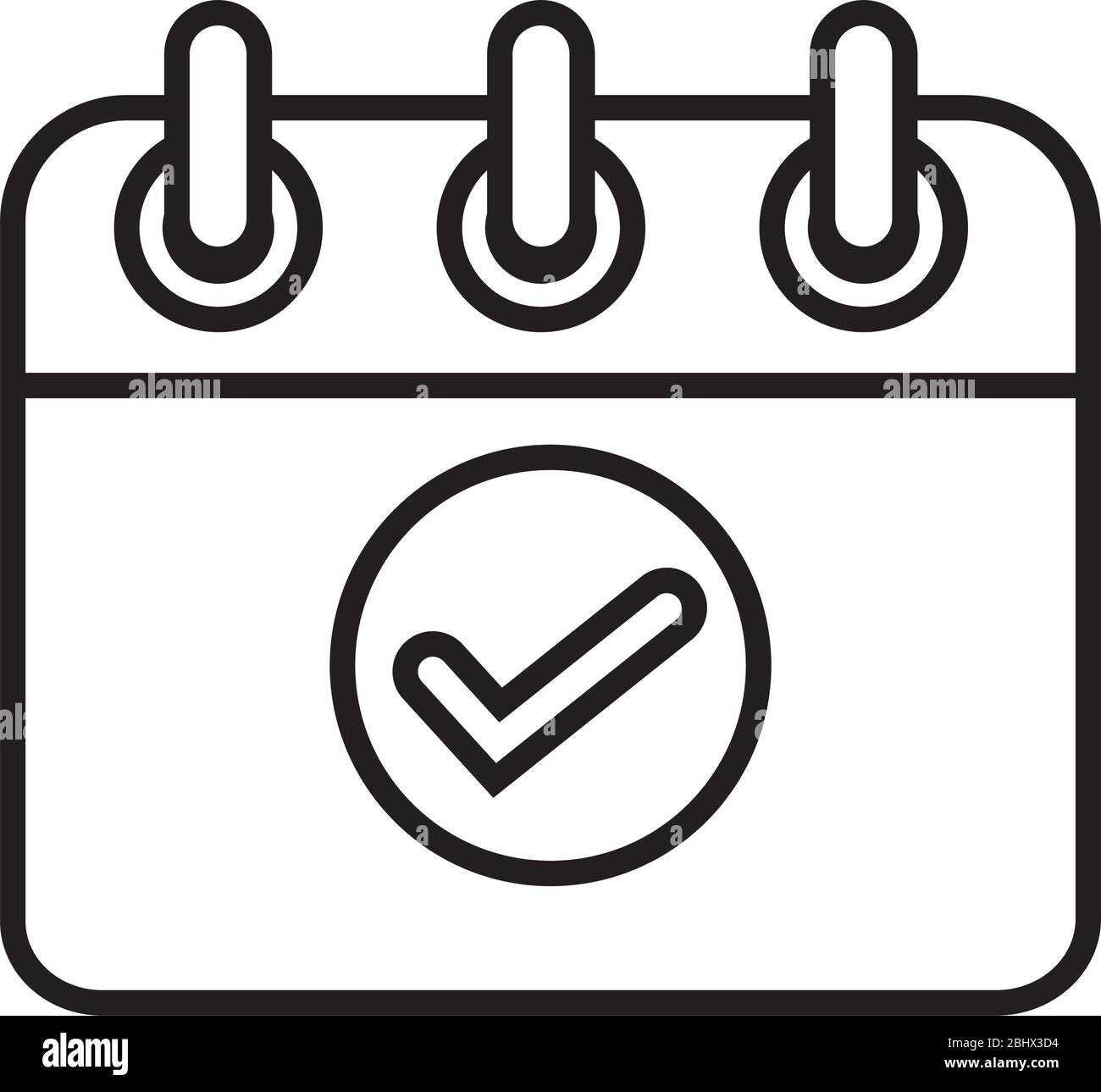 calendar reminder line style icon Stock Vector Image & Art - Alamy