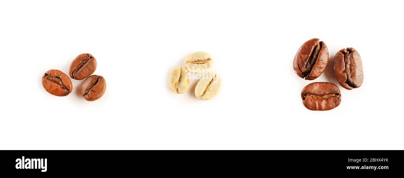 Coffee beans isolated on white Stock Photo - Alamy
