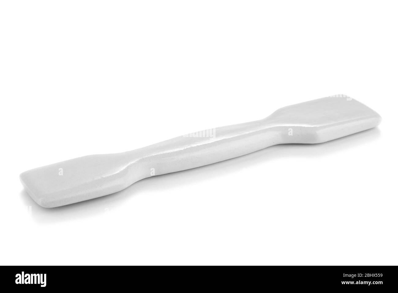 Laboratory spatula isolated on white Stock Photo - Alamy