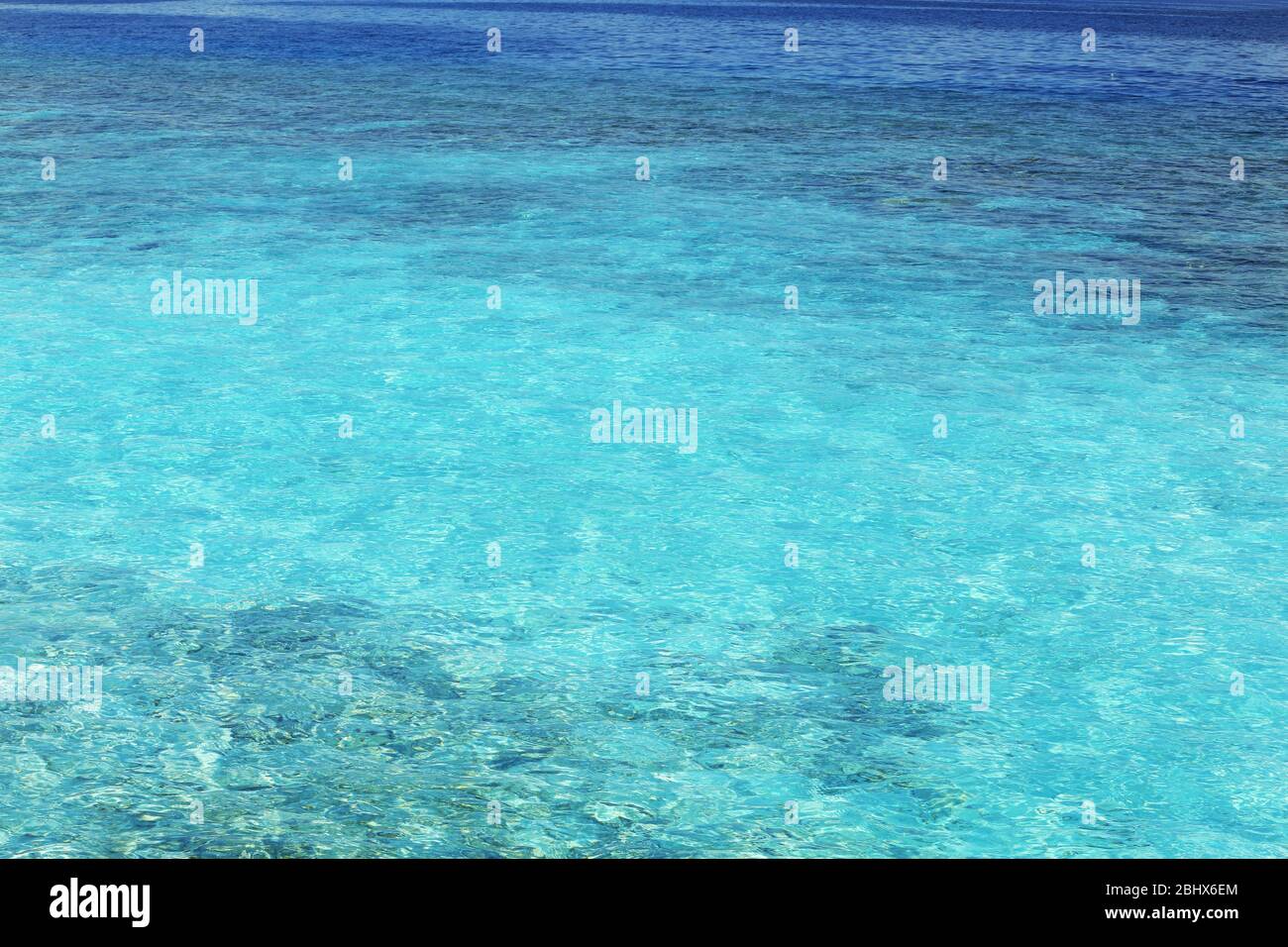 View of beautiful blue ocean water in resort Stock Photo - Alamy