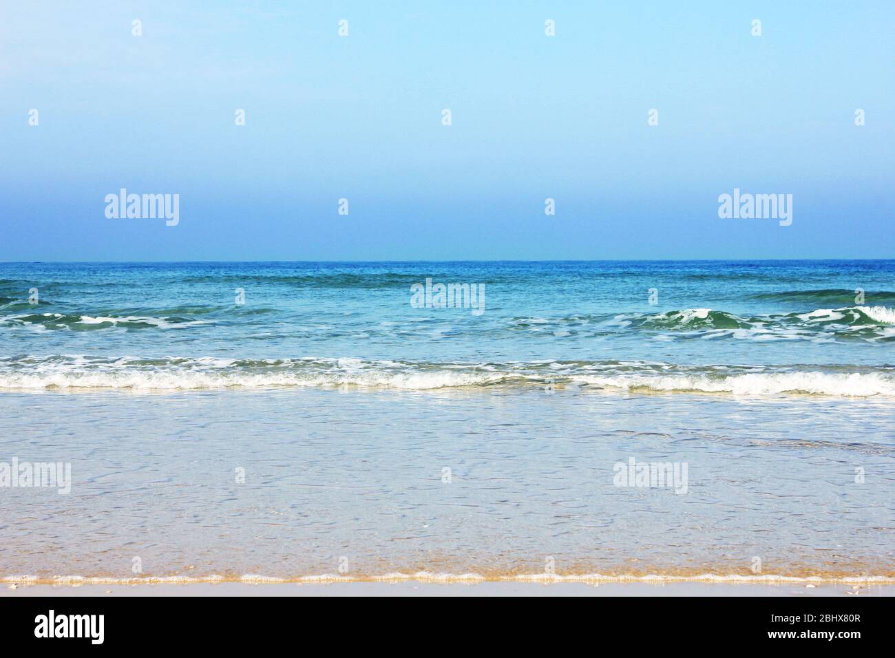 Beach and beautiful sea Stock Photo - Alamy