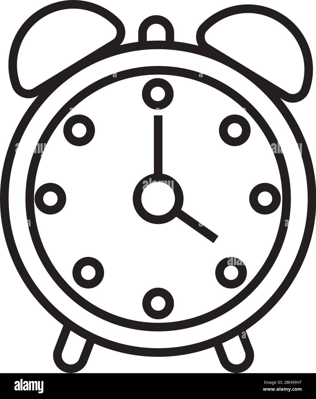 alarm clock line style icon Stock Vector Image & Art - Alamy