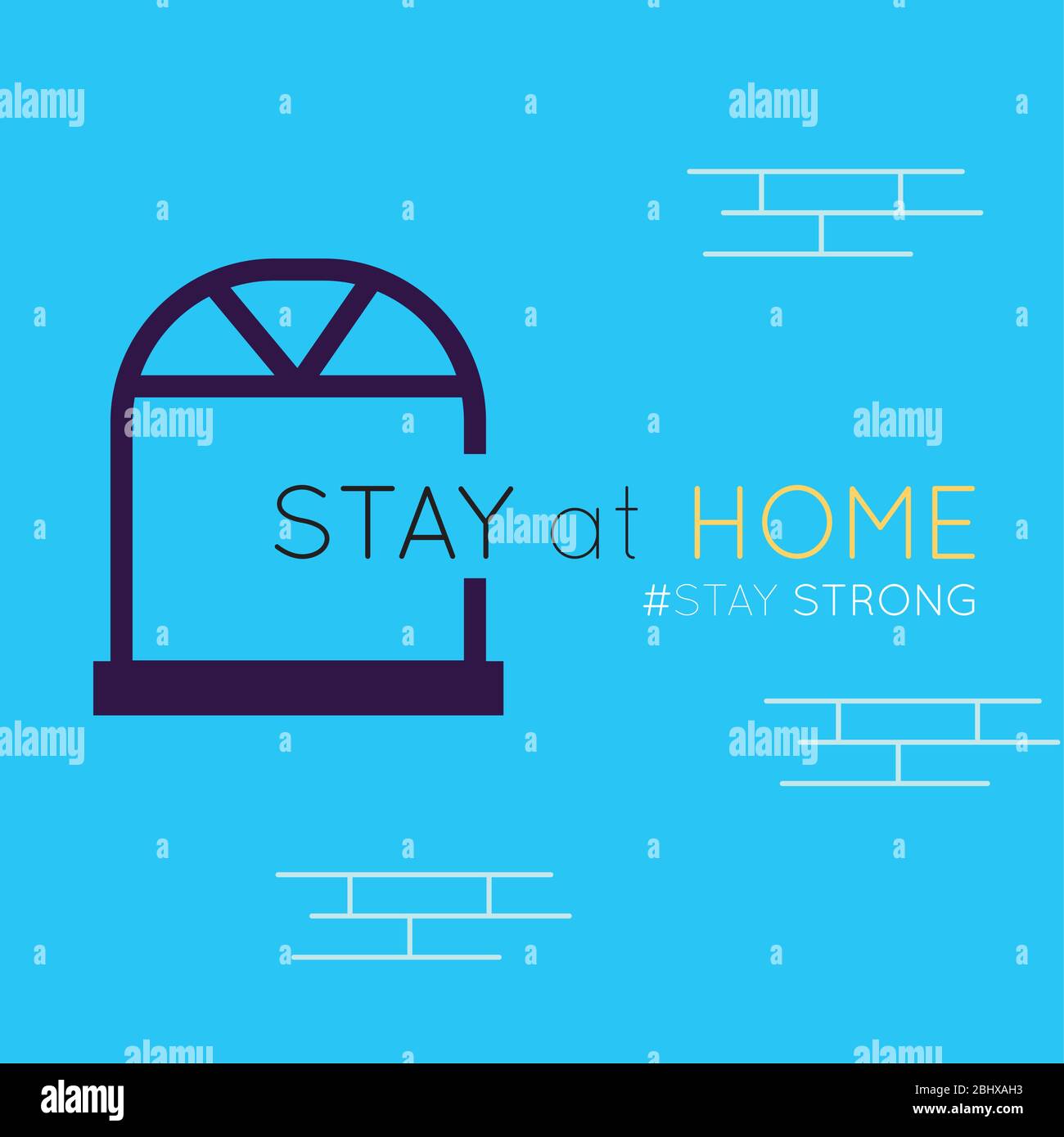 stay at home message for covid19 Stock Vector Image & Art - Alamy