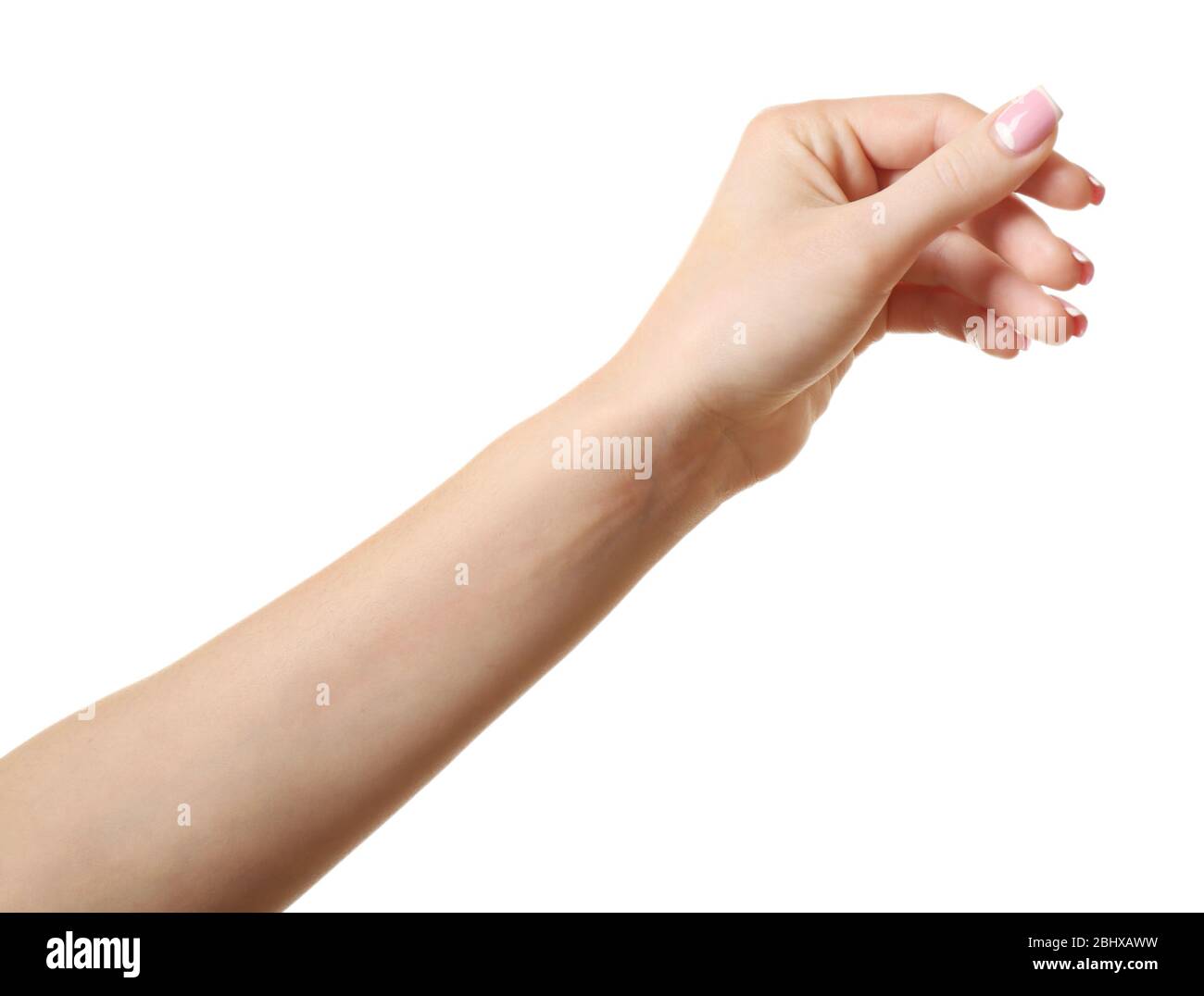 Female hand isolated on white Stock Photo - Alamy