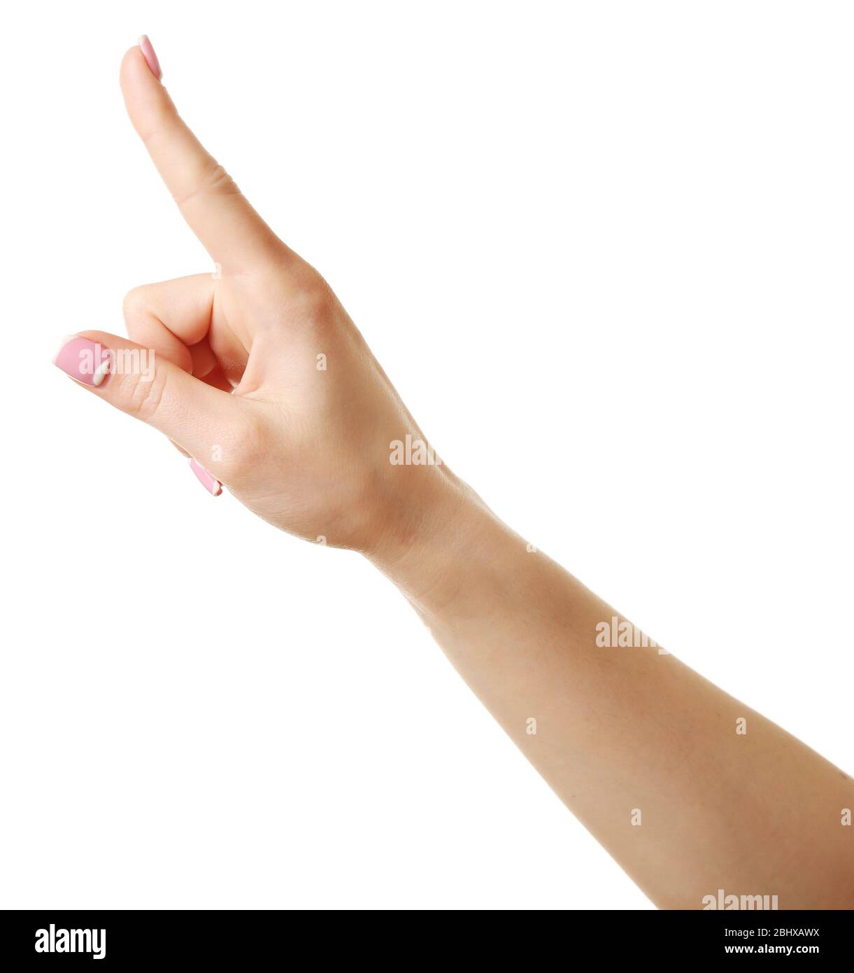 Female hand isolated on white Stock Photo - Alamy