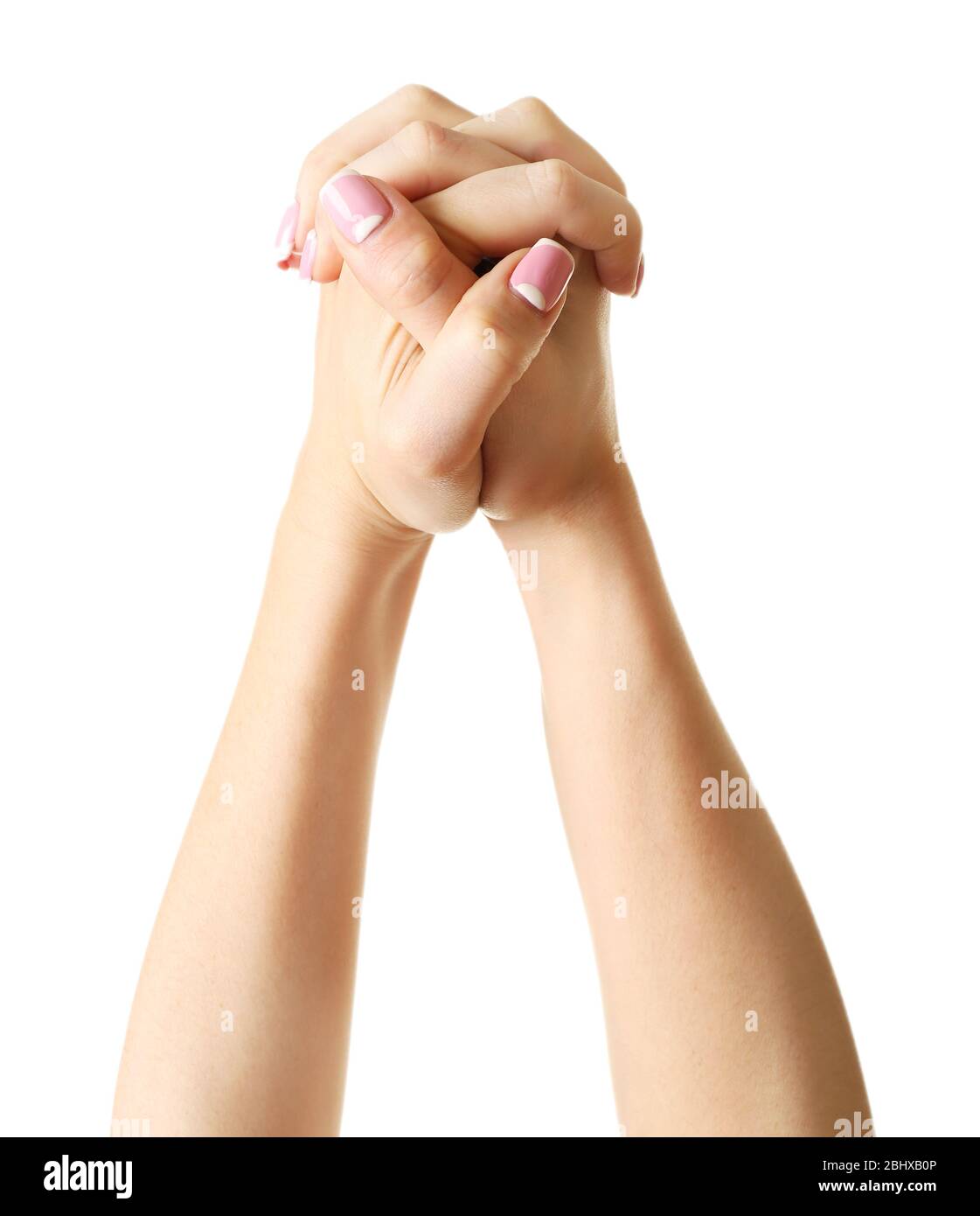 Female hands isolated on white Stock Photo - Alamy