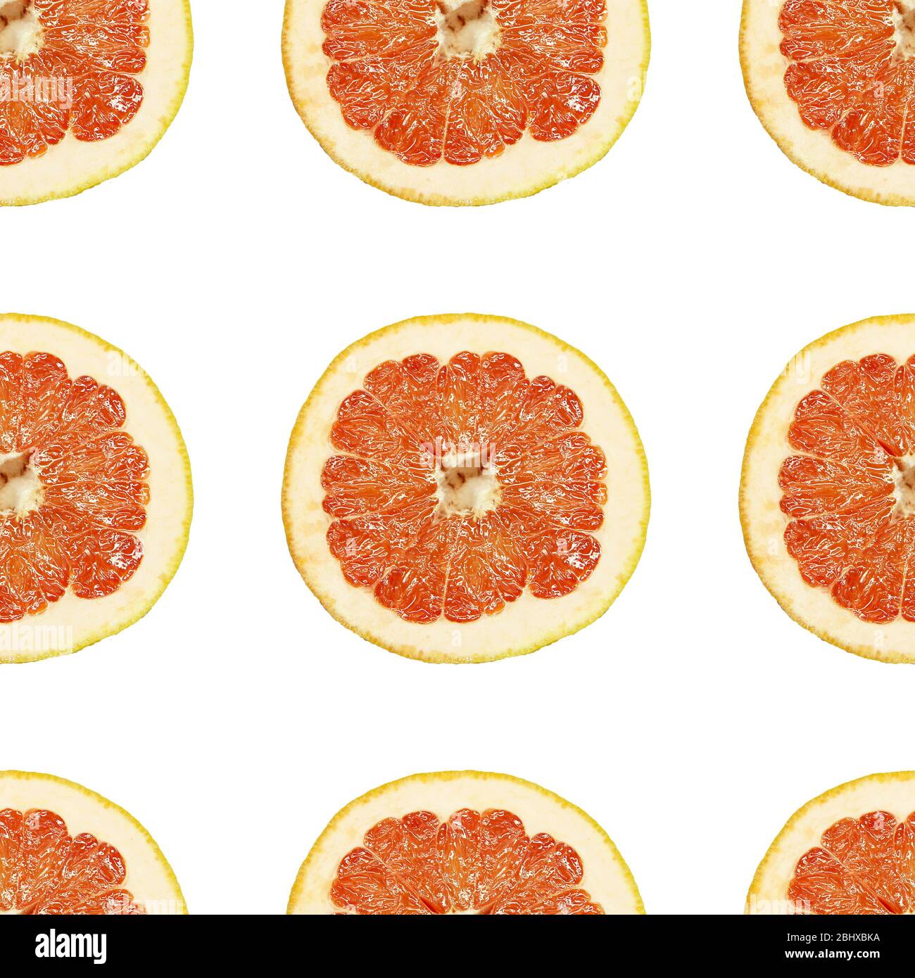Seamless pattern of isolated slices of grapefruit. Wallpaper for ...