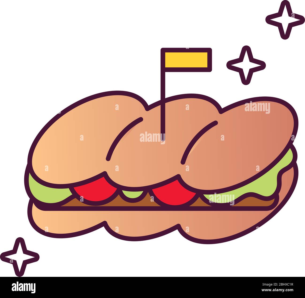 Sandwish Cut Out Stock Images & Pictures - Alamy