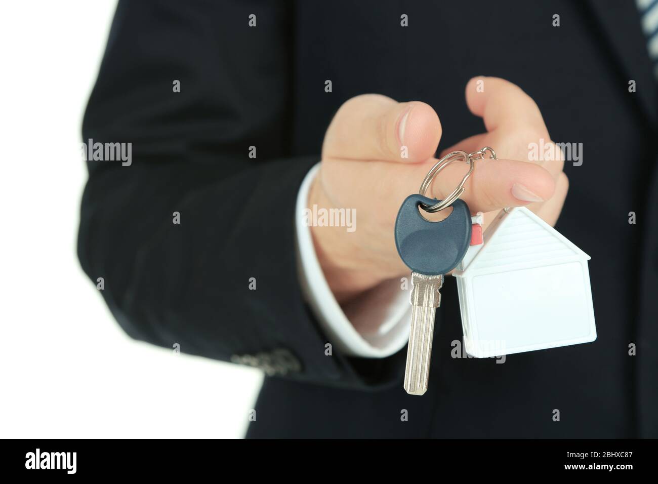 Hand with keys, closeup Stock Photo - Alamy