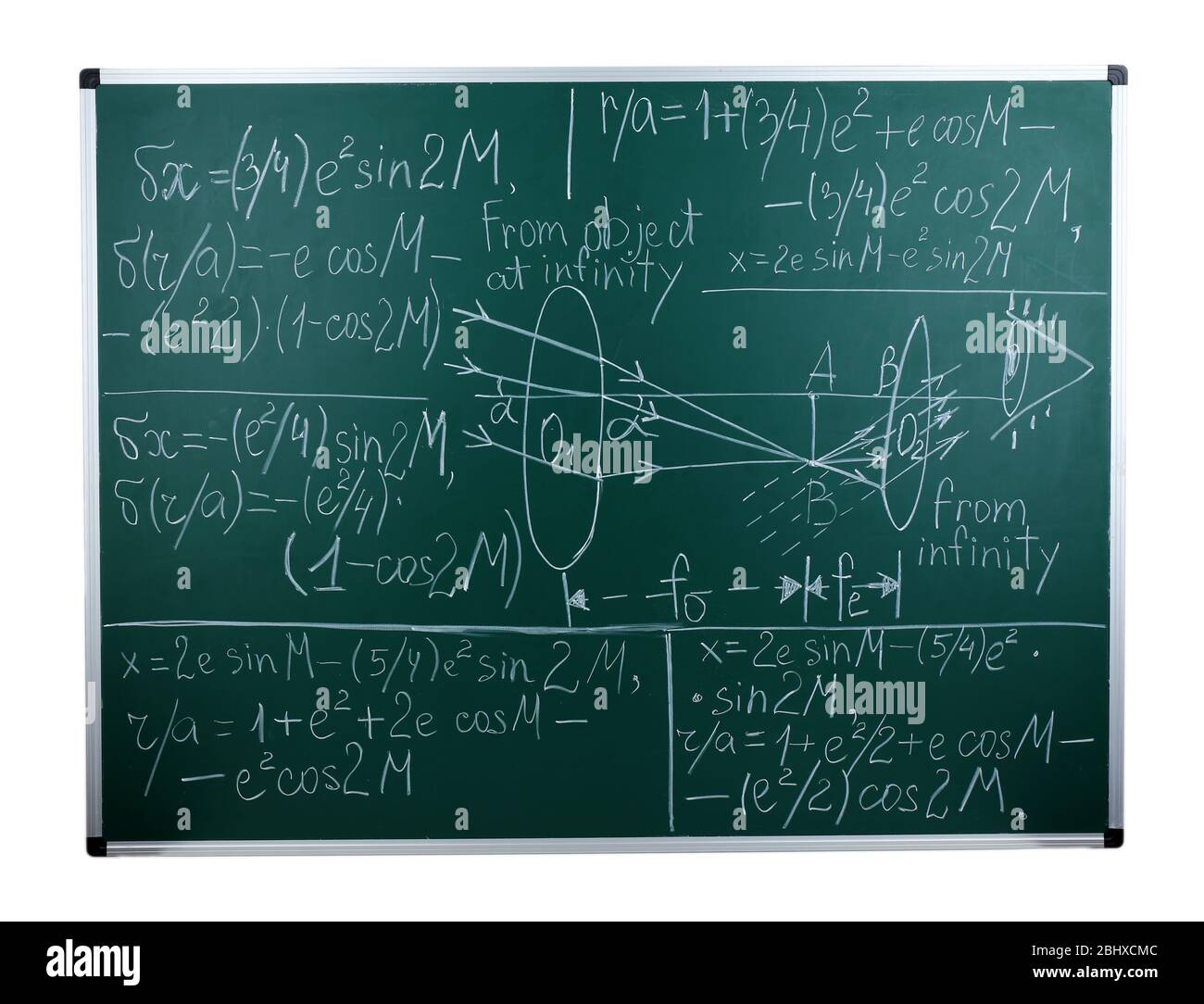 Maths formulas on chalkboard background Stock Photo - Alamy