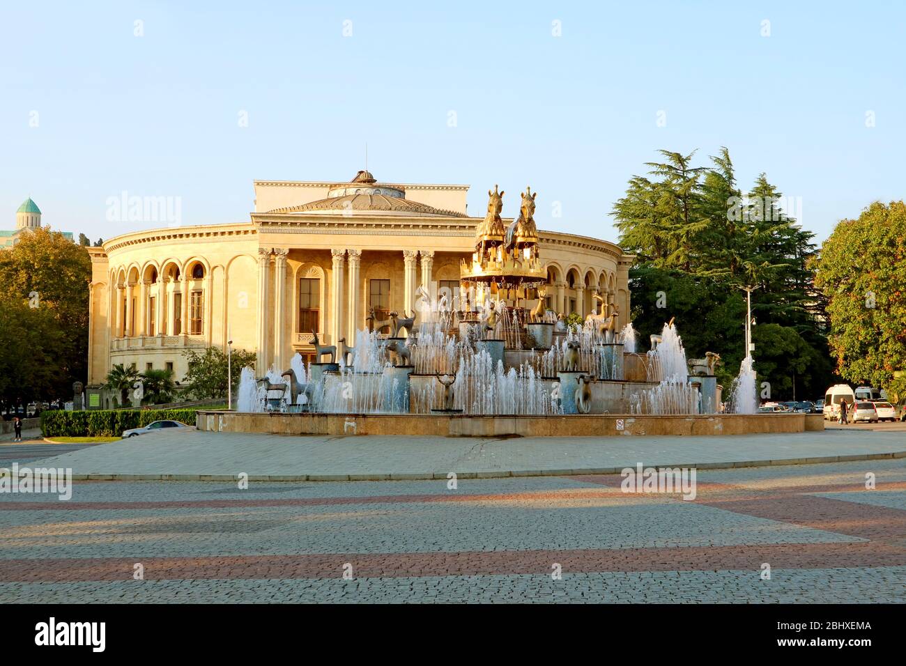 David Agmashenebeli Square with the Colchis Fountain, Impressive ...