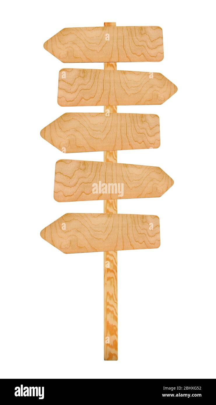 Road sign arrows pointing Cut Out Stock Images & Pictures - Alamy