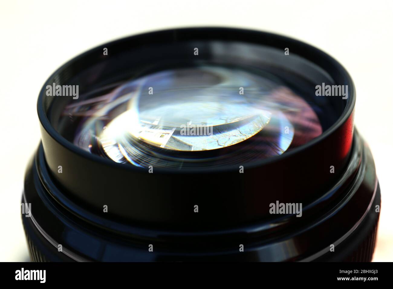 Lens of camera, closeup Stock Photo - Alamy