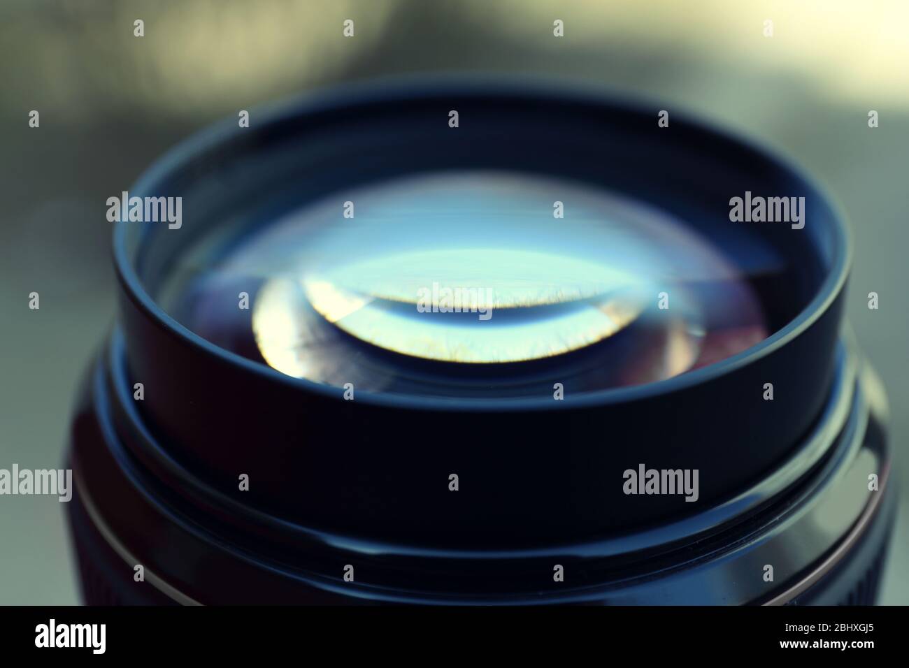 Lens of camera, closeup Stock Photo - Alamy