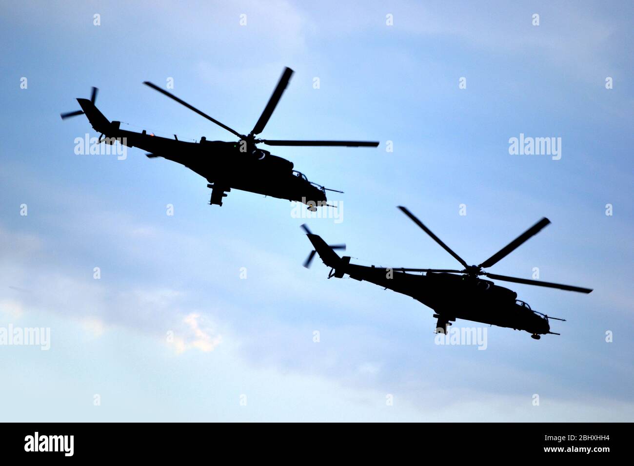 Two military helicopters Stock Photo - Alamy
