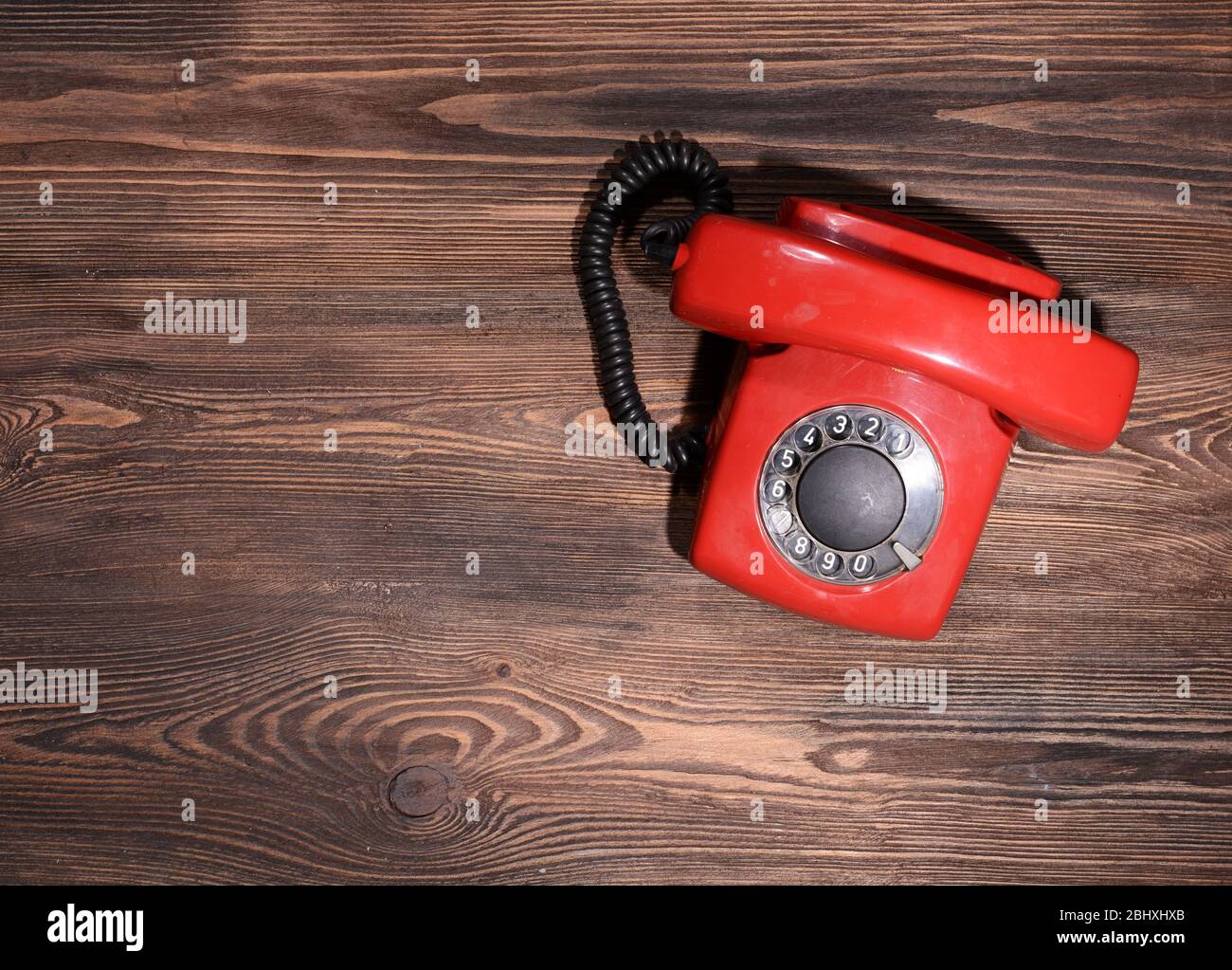 Retro red telephone on hi-res stock photography and images - Alamy