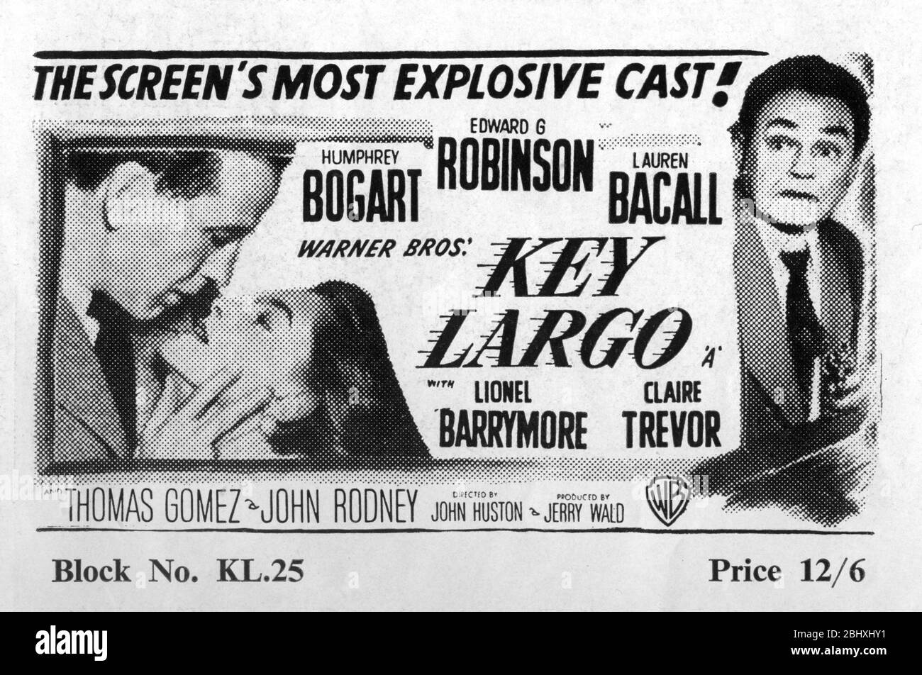 Edward g robinson key largo hi-res stock photography and images - Alamy