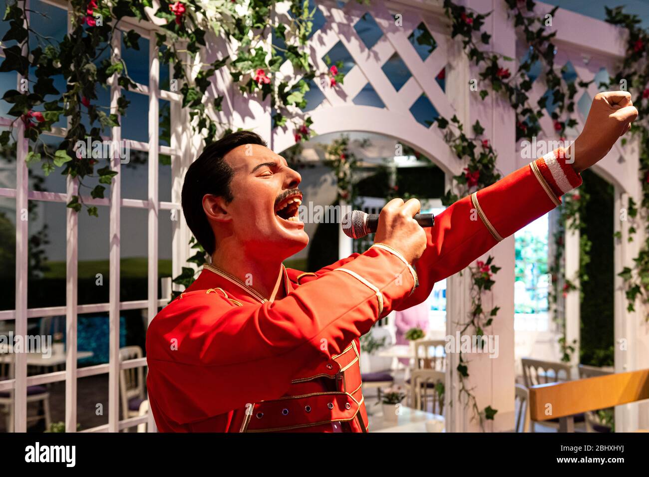 London, England, UK - January 2, 2020: Waxwork statues of Freddie ...
