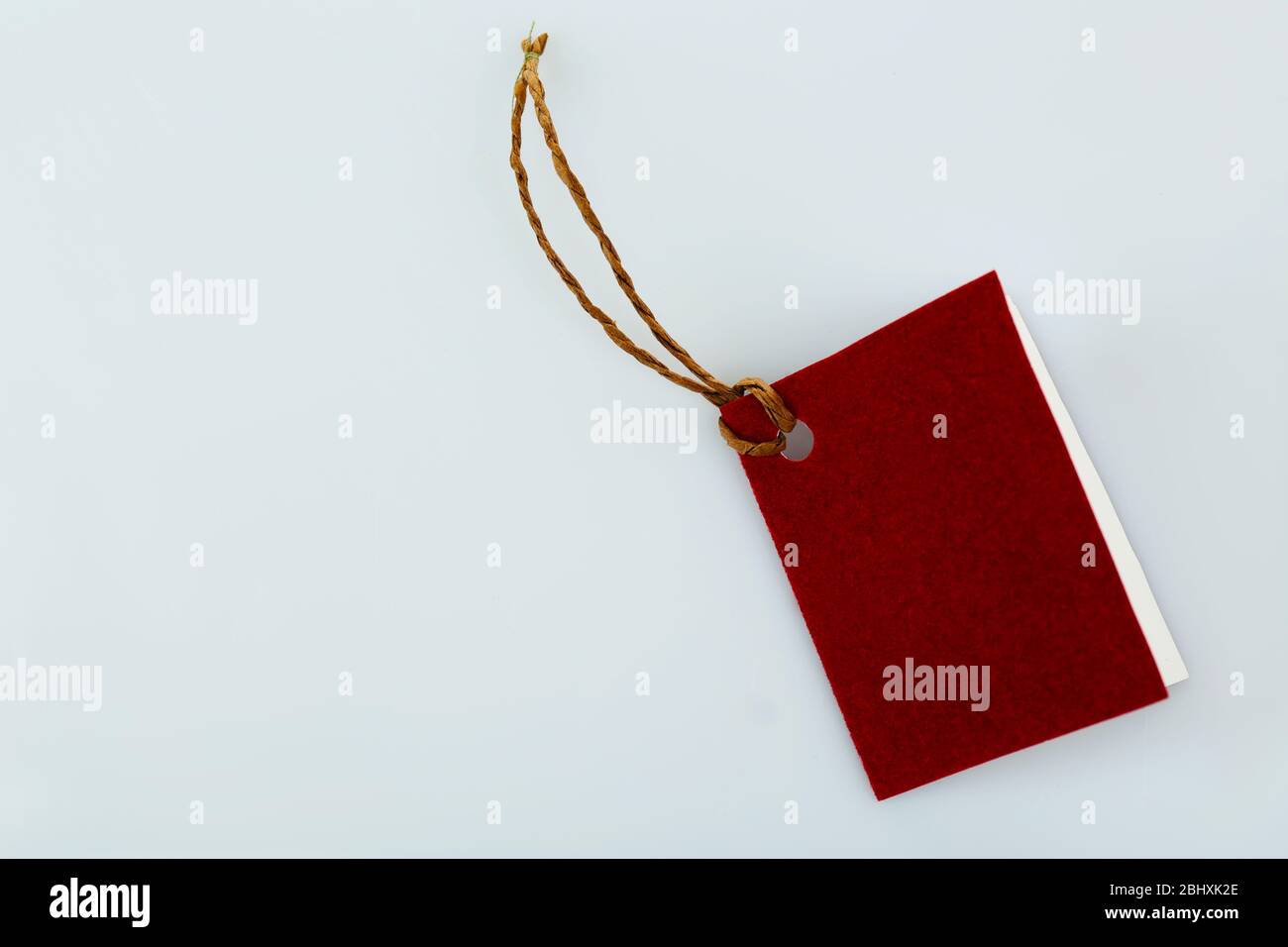 Blank tag isolated on white Stock Photo - Alamy