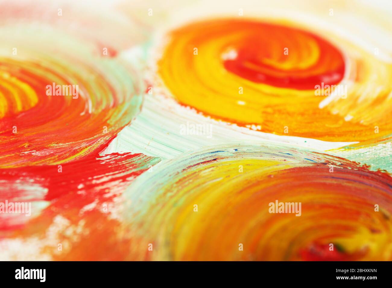 Abstract colorful brushstrokes as background Stock Photo - Alamy