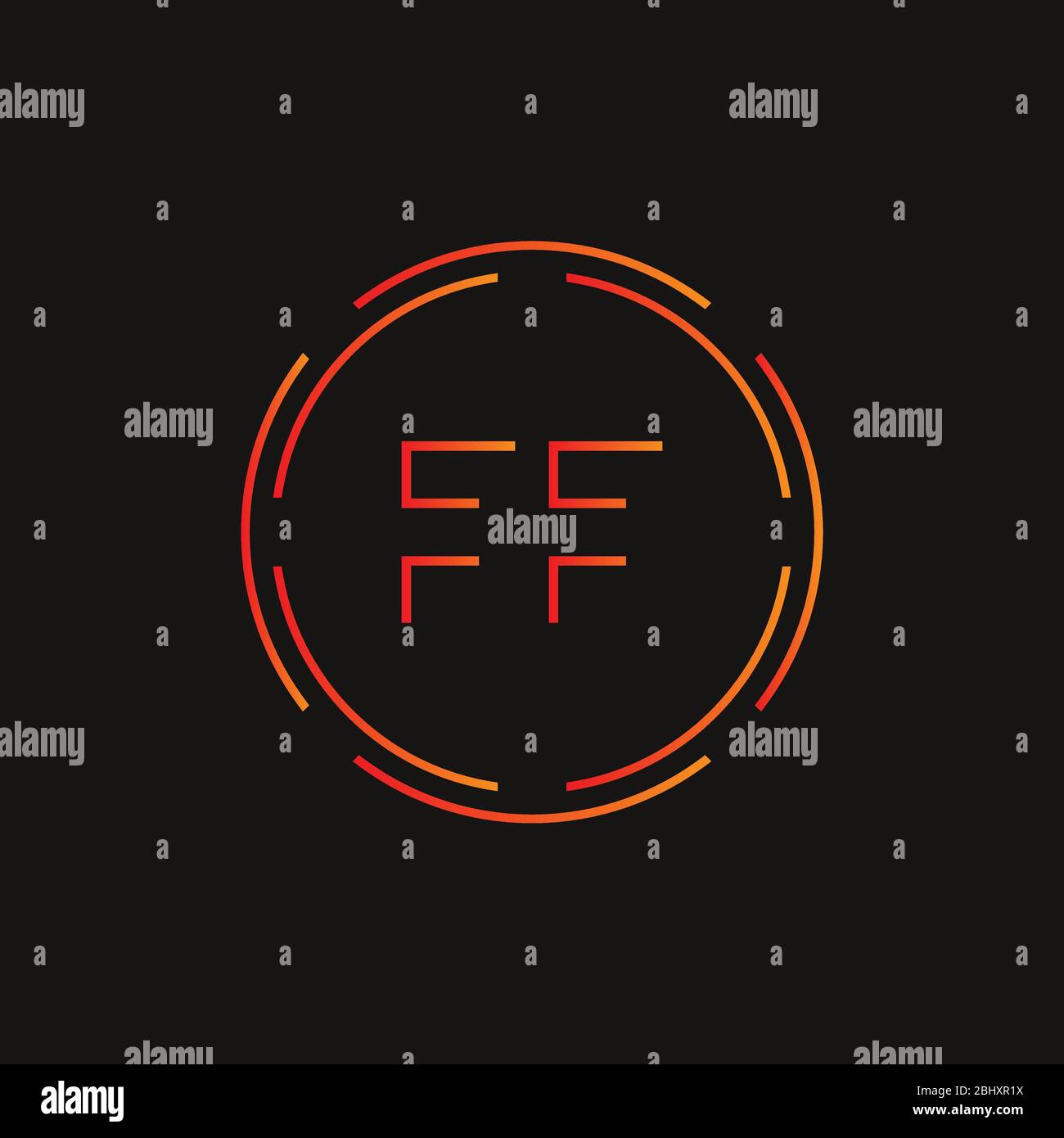 Letter ff logo hi-res stock photography and images - Alamy