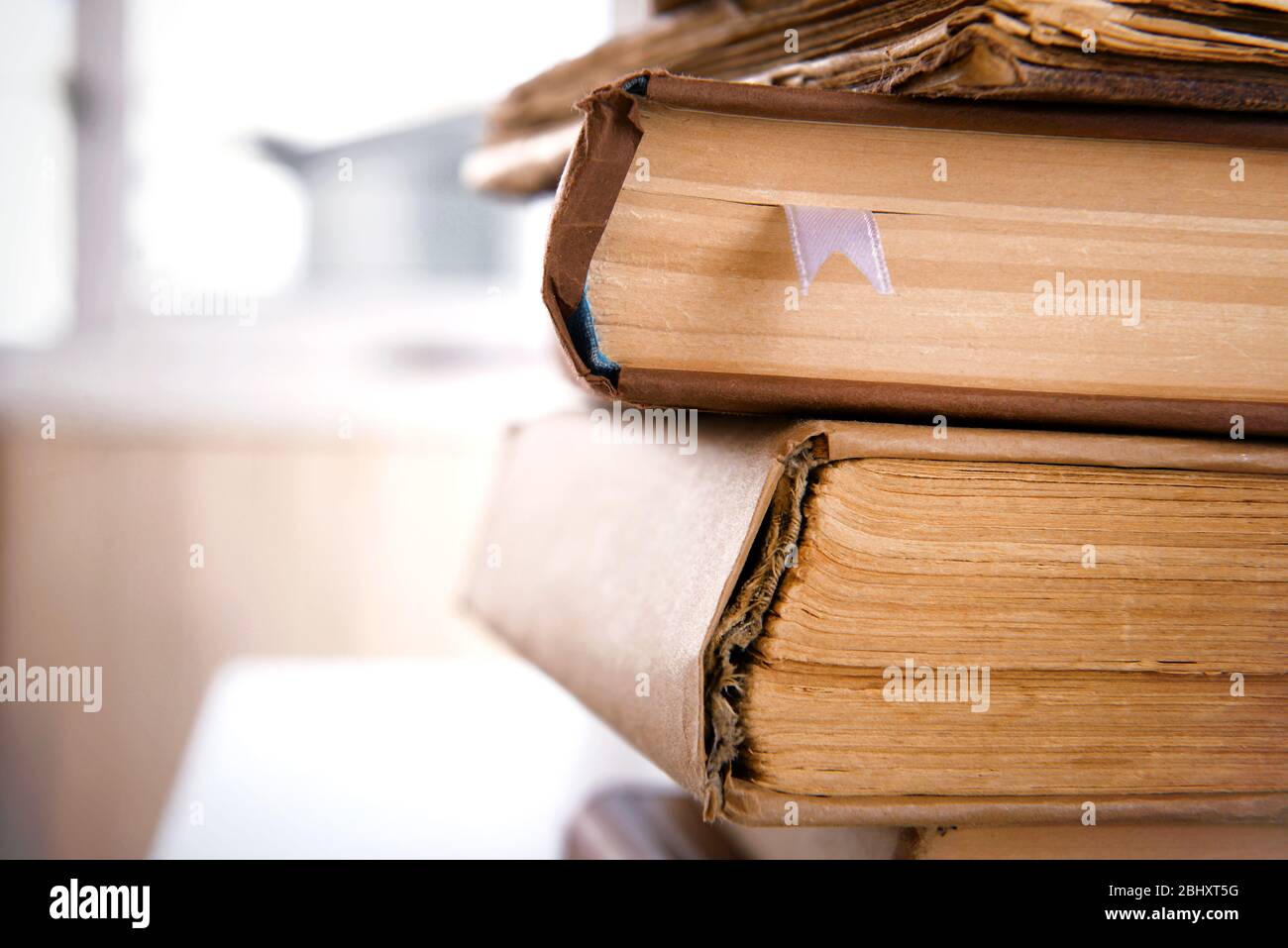 Old books close up Stock Photo - Alamy