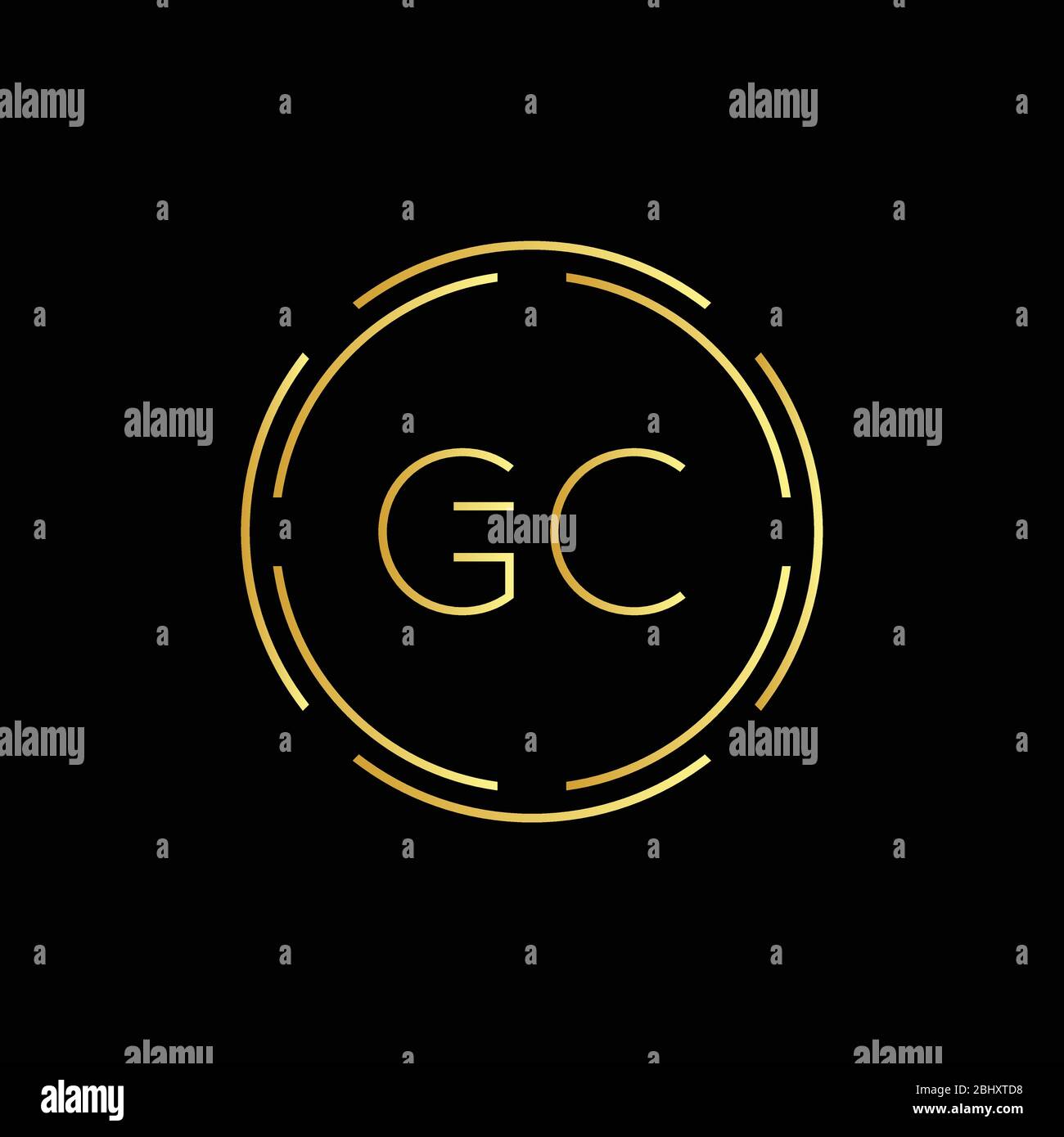Initial Letter GC Creative Logo Design vector Template. Digital Luxury ...