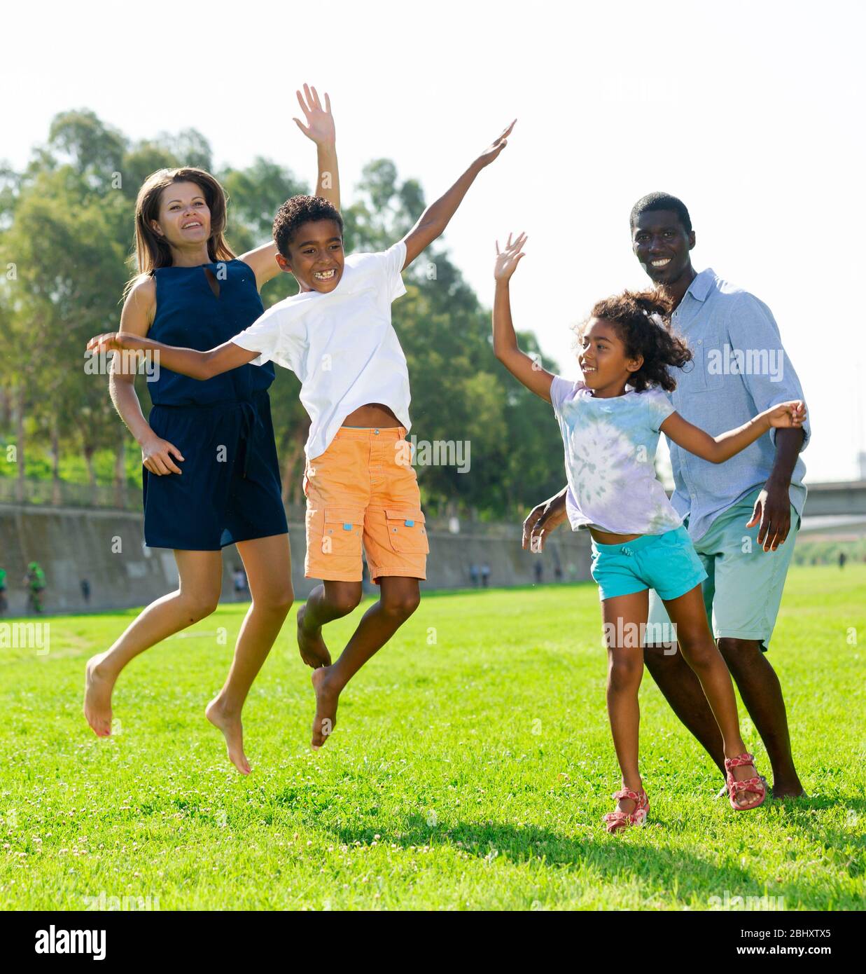 Happy Kids Jumping