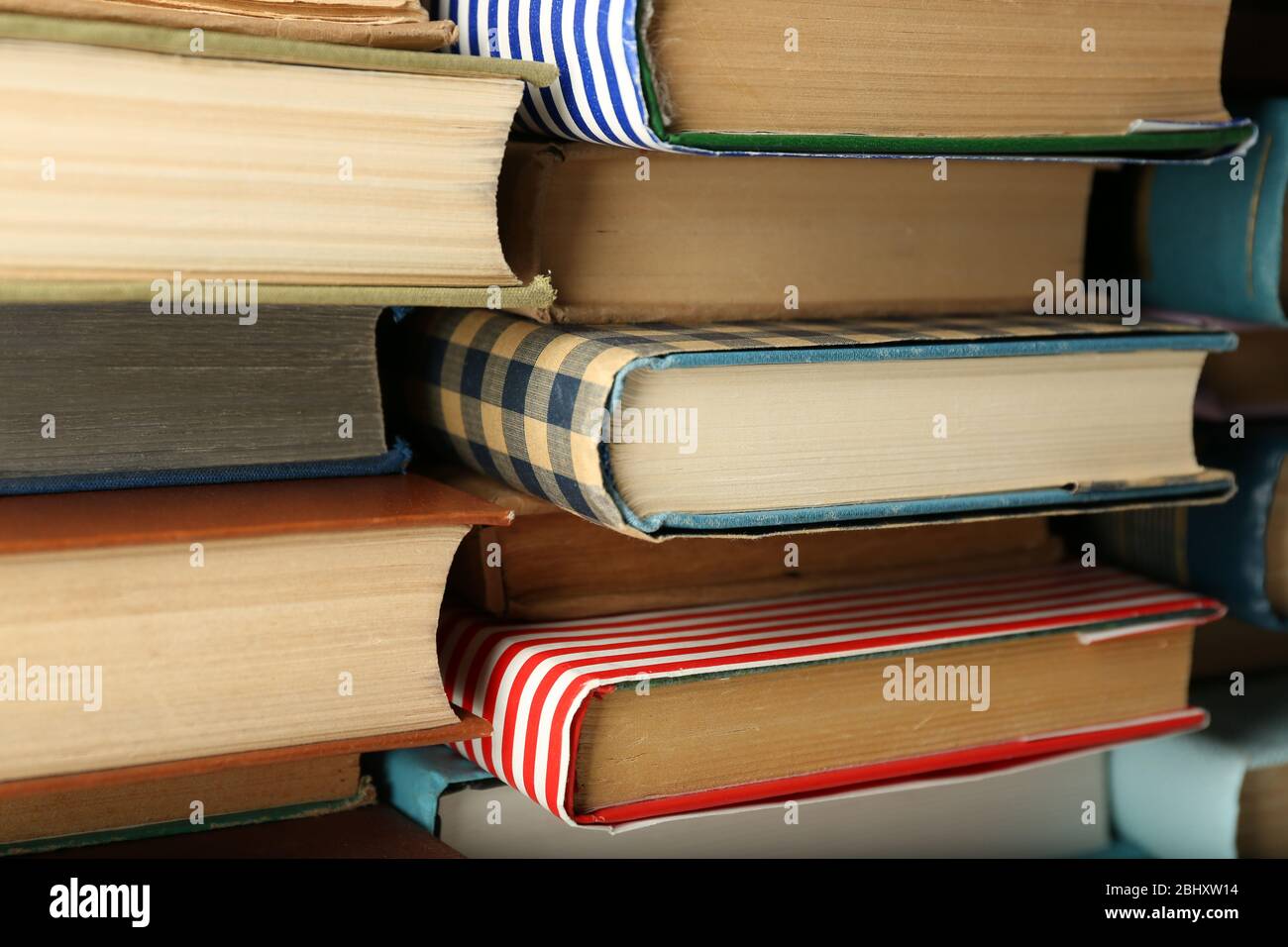 Stack of books background Stock Photo - Alamy