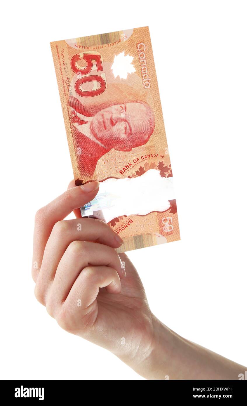 Canadian currency woman hi-res stock photography and images - Alamy